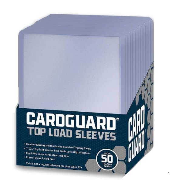 CARDGUARD CardGuard Top Loader Card Sleeves, 50 Count