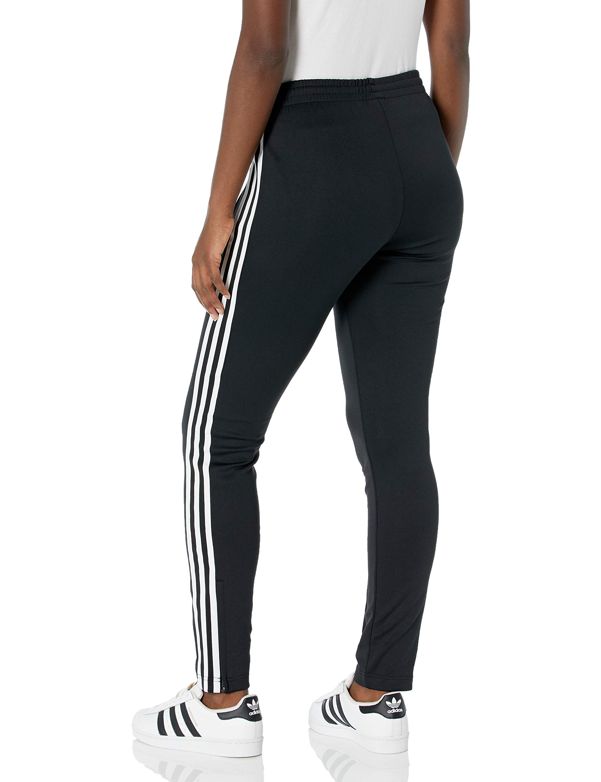 adidas Originals womens Superstar Primeblue Track Pants, Black/White, Medium US