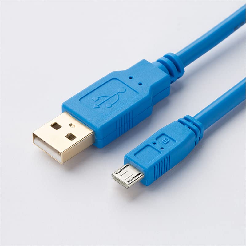Applicable USB-Micro Man-Machine Touch Screen Download Data Cable (Gold Plated Blue 3 Meters)