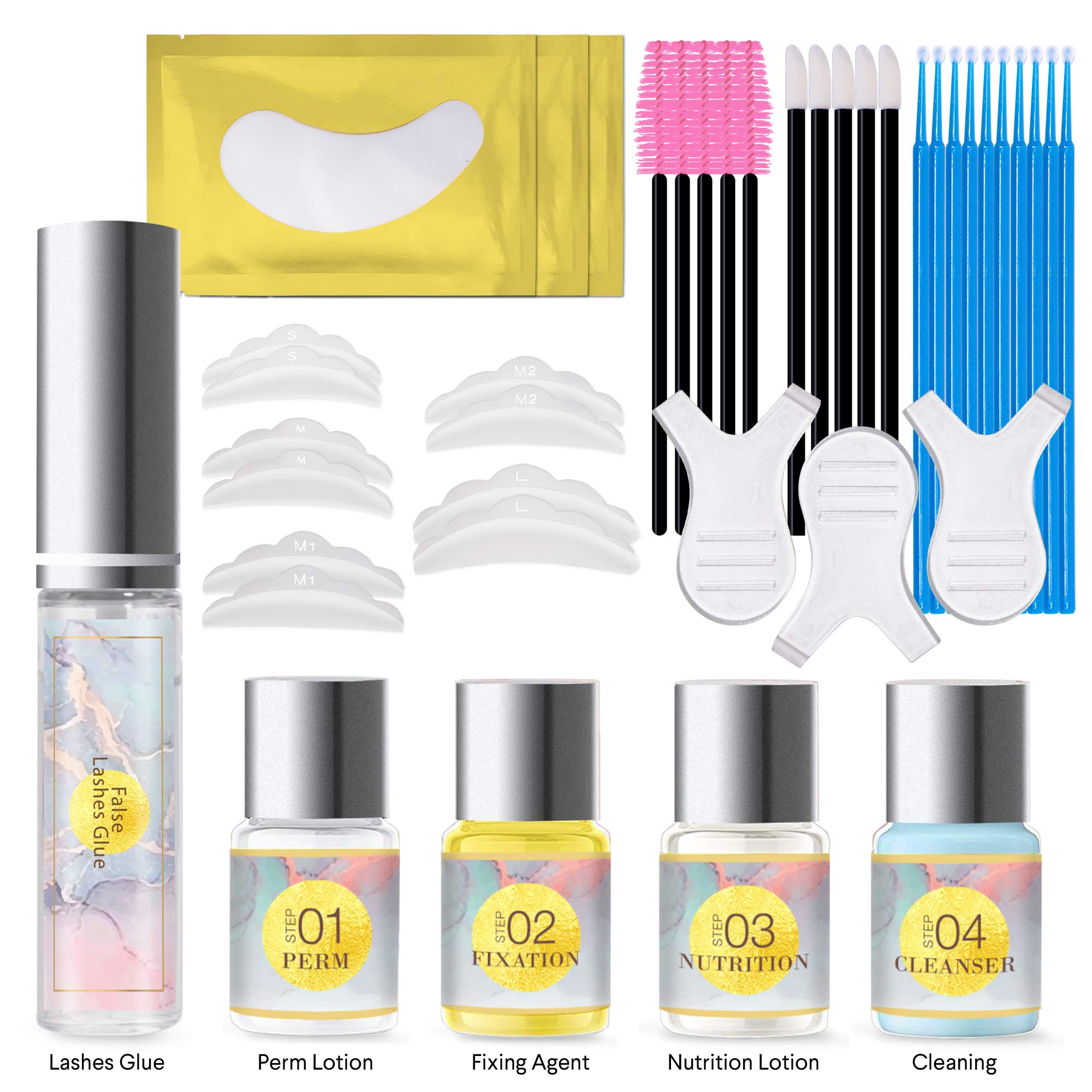 Silksence Lash lift Kit, Eyelash Perm Kit,Professional Semi-Permanent Curling Perming Wave Suitable For Salon