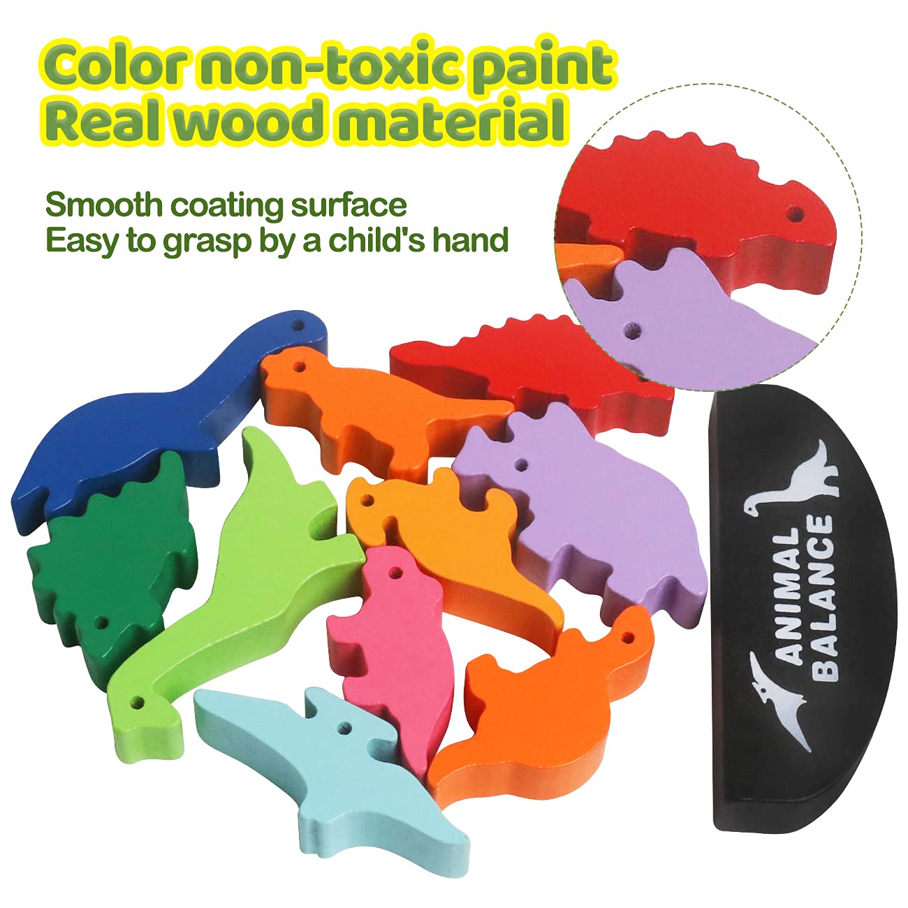 NAODONGLI Wooden Stacking Toys for Kids