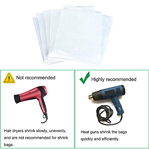LazyMe Clear Basket Cellophane Shrink Bags, 24x30 inch, Shrink Wrap Bags Large, Clear, 20pcs