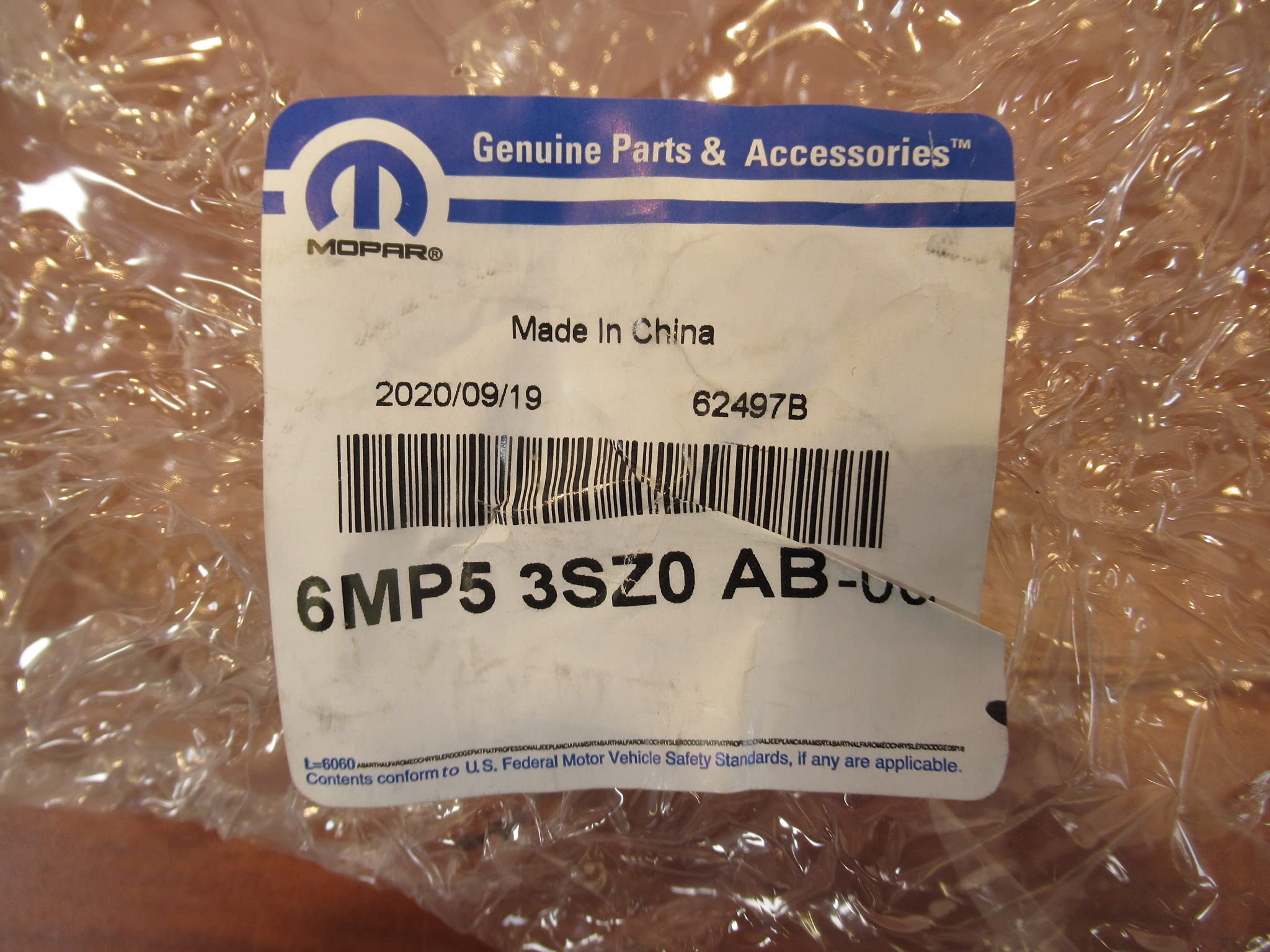 Mopar 6MP53SZ0AB CAP WHEEL CENTER