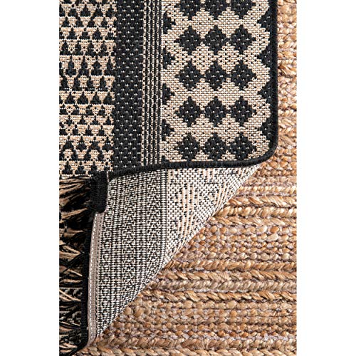 nuLOOM Nicole Modern Diamond Indoor/Outdoor Area Rug, 5' 3" x 7' 7", Grey