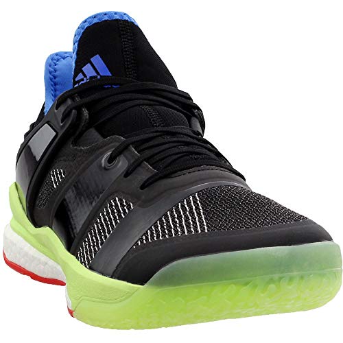 adidas Men's Stabil X, Black/Black/Yellow, 15 M US
