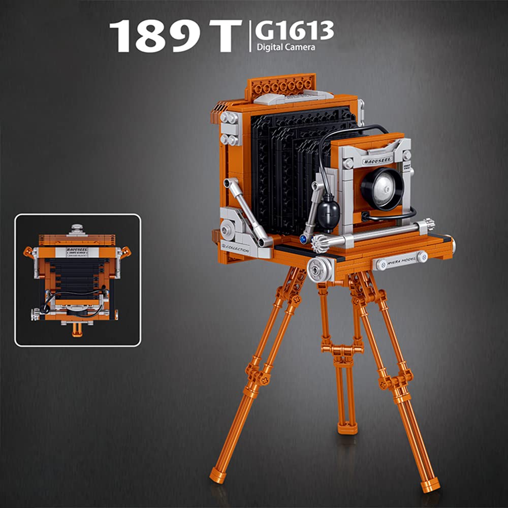 NC Uvini Building Blocks Camera, DIY STEM Toys, Building Construction Brick Set Best Gift for Adult, Teens, Collectible Model Old Style Retro Camera Digital Camera to Build 694pcs