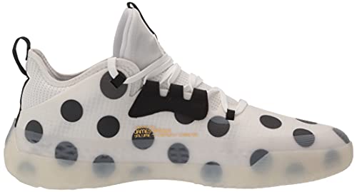 adidas Unisex Harden Vol. 5 Futurenatural Basketball Shoe, White/Black/Crystal White, 8.5 US Men