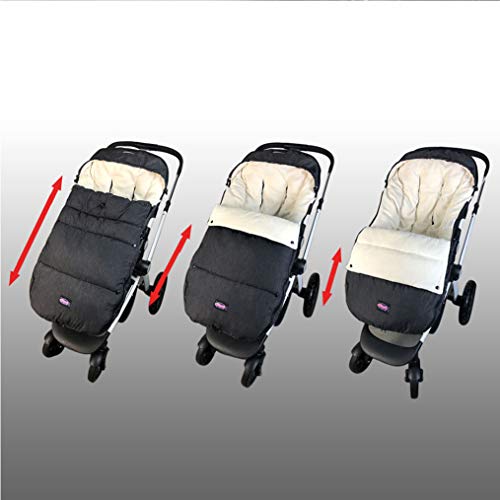 funlife Anti-Kick Waterproof High Performance Winter Stroller Footmuff Fits All Travel Gear,Front Piece Height Adjustable and Removable
