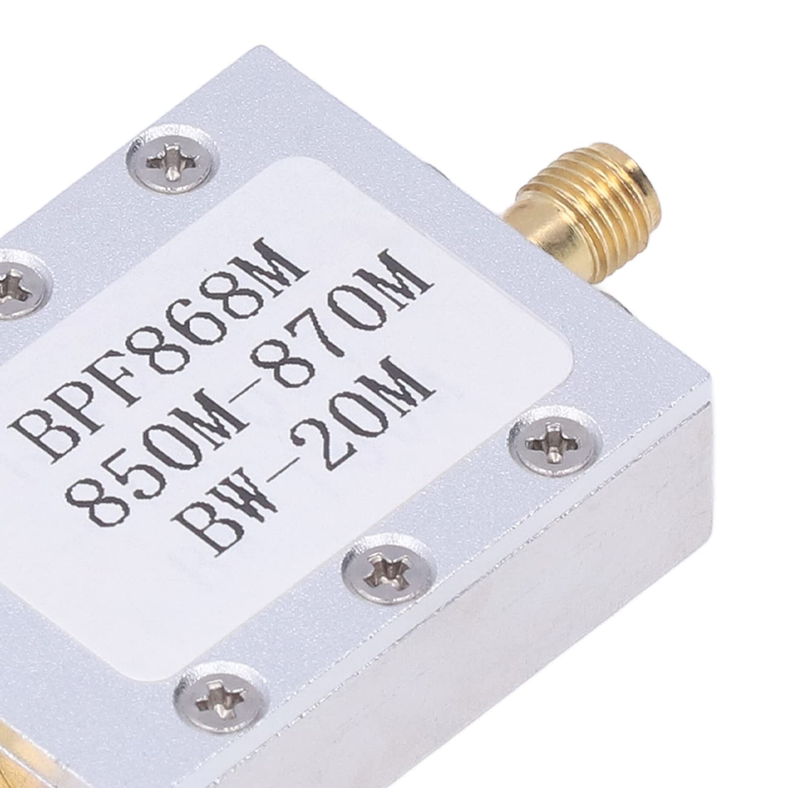 Bandpass Filter FM Broadcast SMA K Interface 850 ‑ 870MHz 20dBm Maximum Input Power Anti Interference Component BPF868M New Denoise Electronic Component BPF868M 3dB 50 Ohms 20dBm (with Shell), Ba