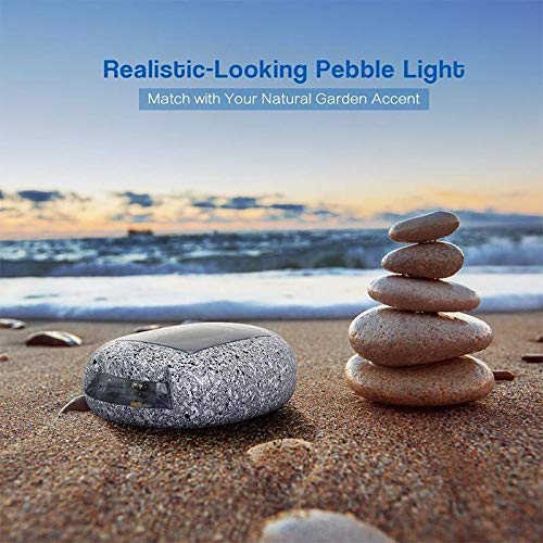 AdoDecor 1PCS Resin Stone Shape Solar Pin Lamp Path Road Lights Marker Lighting Lights Outdoor Home Garden Yard Light Decoration