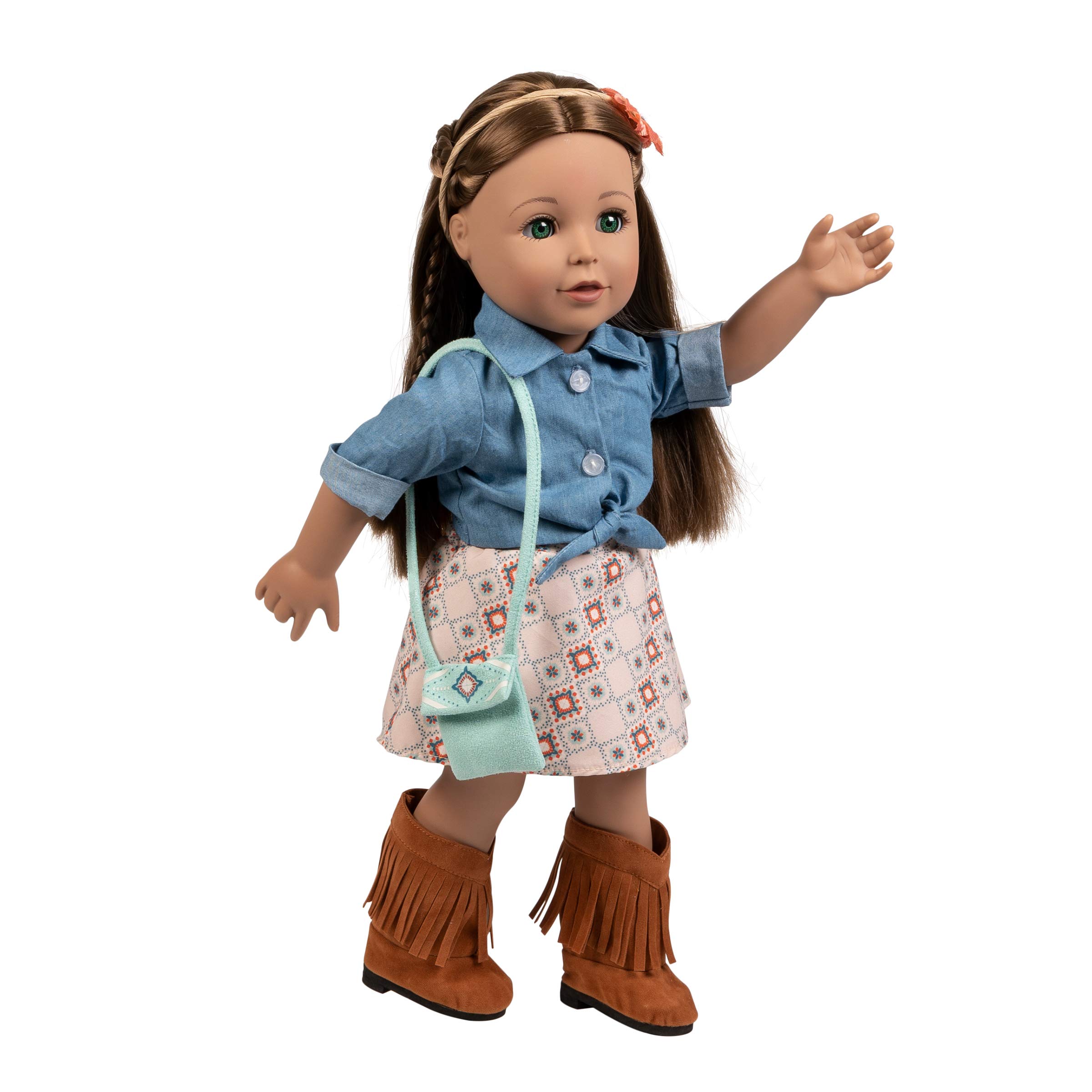 Adora Amazon Exclusive Amazing Girls Collection, 18” Realistic Doll with Changeable Outfit and Movable Soft Body, Birthday Gift for Kids and Toddlers Ages 6+ - Ice Skating Ava