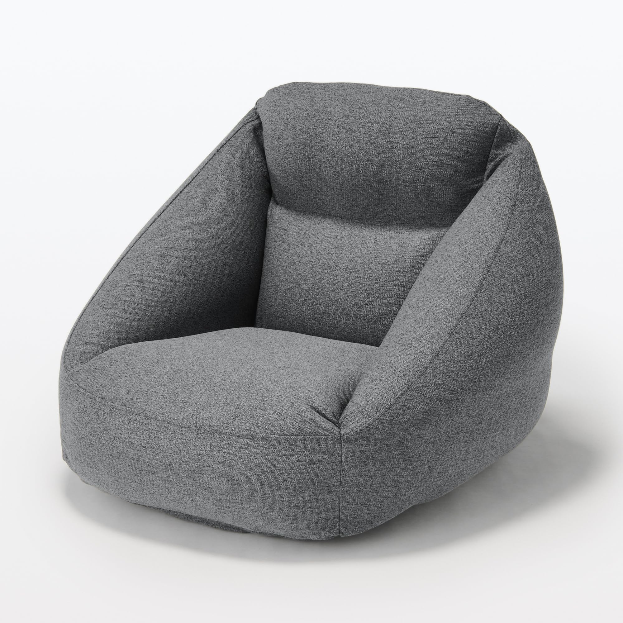 無印良品 Muji 84298158 Air Sofa, Charcoal, Width 37.4 x Depth 37.4 x Height 28.5 inches (95 x 95 x 72.5 cm), Polyester
