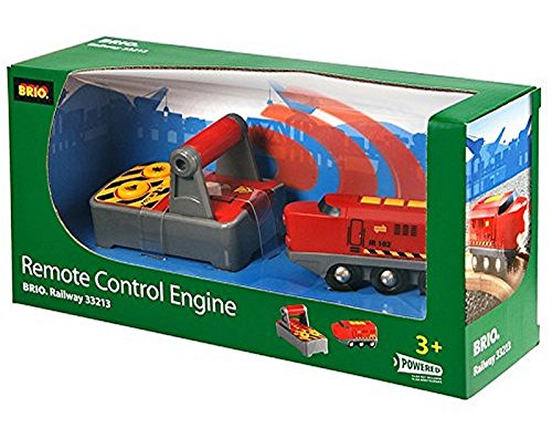 BRIO World 33213 - Remote Control Train Set | Wooden Toy for Kids | Enhances Logical Thinking | Compatible Railway Toys | Ideal for Ages 3 and Up