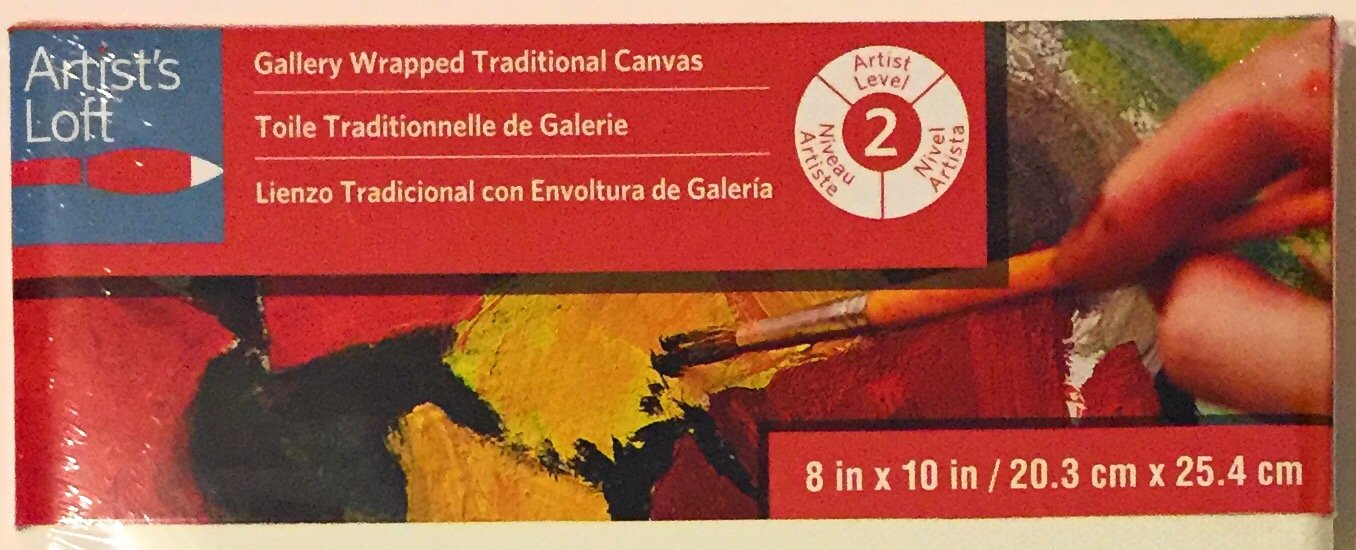 8" x 10" Level 2 Gallery Wrapped Traditional Canvas by Artist's Loft - Archival, Acid Free Cotton Canvas for Paint, Acrylic, & Oils - Bulk 12 Pack