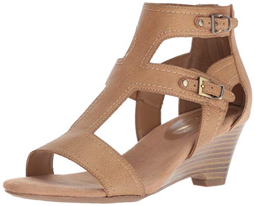 A2 by Aerosoles Women's Maypole Wedge Sandal, Tan, 6 M US