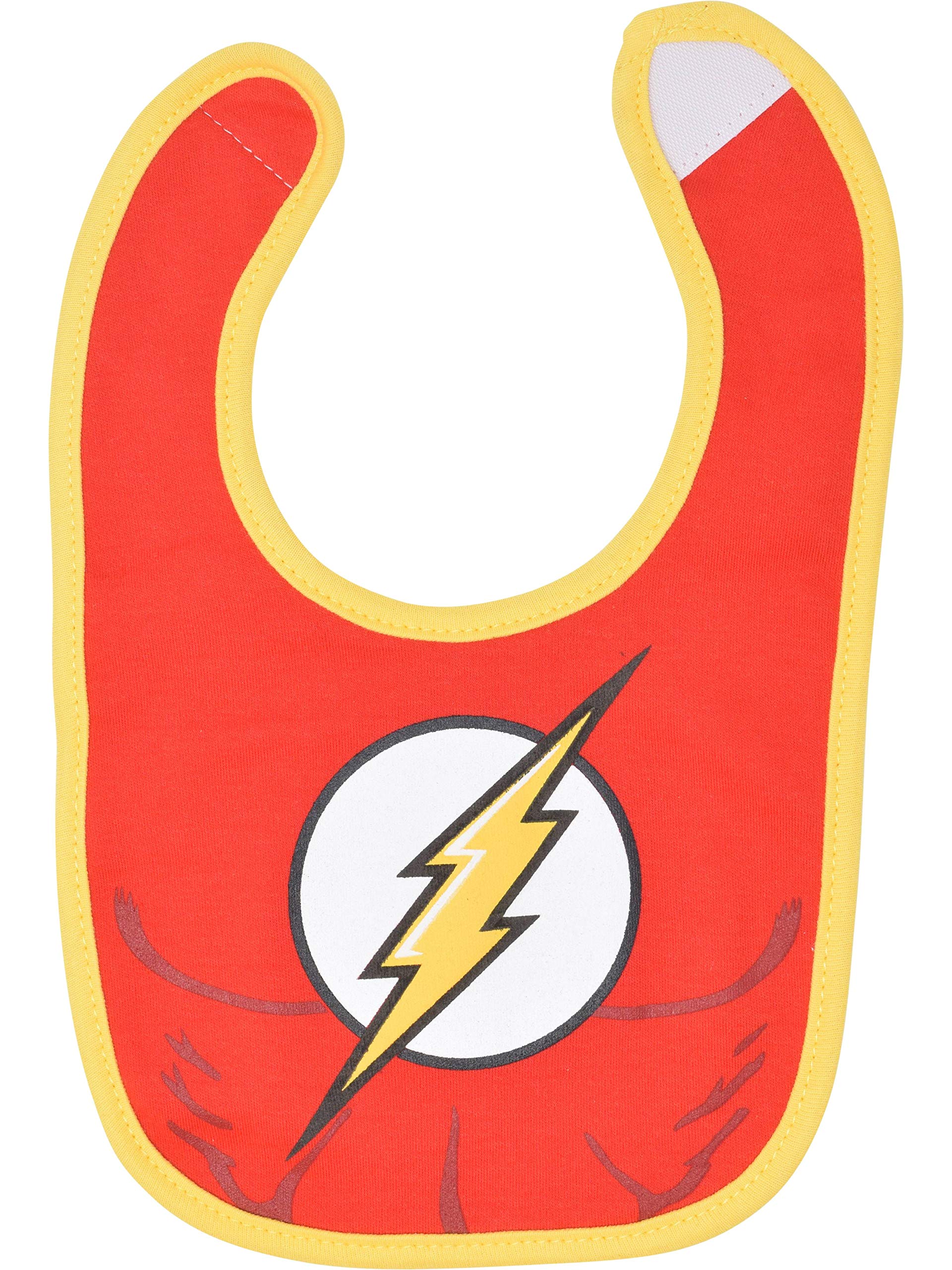 Warner Bros. Justice League Baby Boys 6 Pack Bibs Superman Batman Flash Aquaman Green Lantern