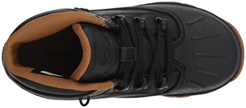 Timberland Unisex-Kid's Euro Hiker Shell Toe Fashion Boot, Black Full Grain, 6 Medium US Big Kid