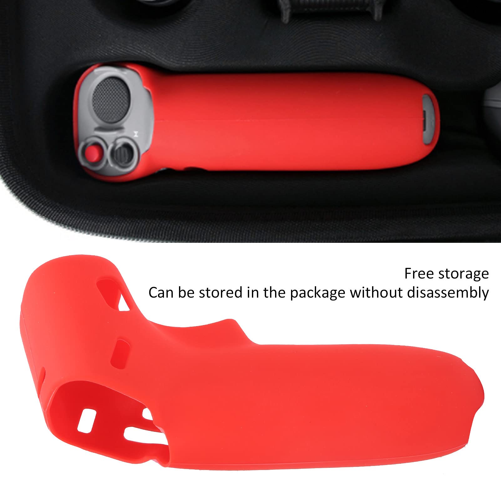 Deryang Joystick Protector, Anti Drop Joystick Accurate for FPV for Protection(red)