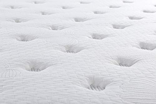 Olee Sleep 12 Inch Euro Top Gel Memory Foam Spring Hybrid Mattress Full, Mid Night, Mattress In a Box, CertiPUR-US Certified, Queen