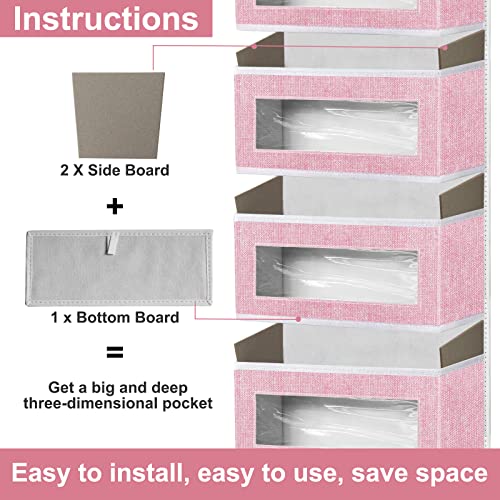 homyfort Over the Door Organizer, Hanging Baby Diaper Organizer for Nursery,Under Bed Shoe Storage Organizer for Closet