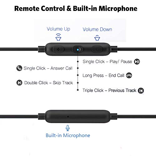 USB C Headphones,Type C Earbuds USB C Earphones with Mic & Volume Control Compatible with Google Pixel 3/2/XL,iPad Pro 2018, OnePlus 6T,Huawei Essential Phones