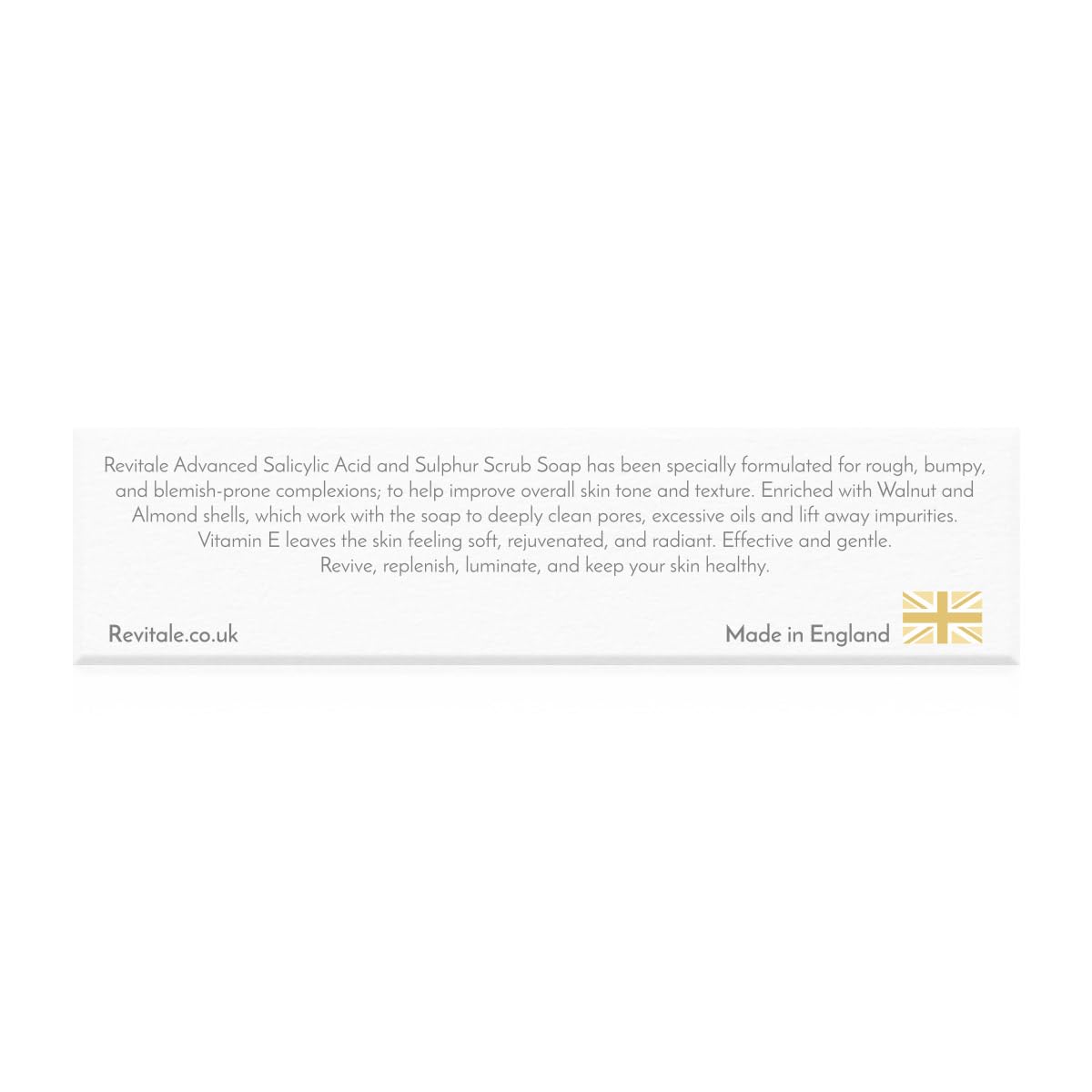 Revitale Advanced Salicylic Acid & Sulphur Scrub Treatment Soap