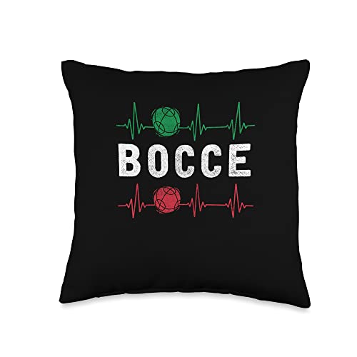 Boules - Lawn Bowls Bocce Ball Sports Designs Ball Player Boules Bocce Throw Pillow, 16x16, Multicolor