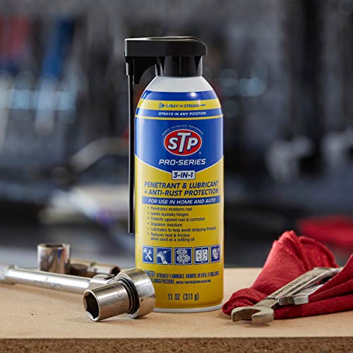 Pro Series Car Rust Remover, 3-in-1 Lubricant and Penetrant for Home, Cars and Truck, 11 Oz, STP