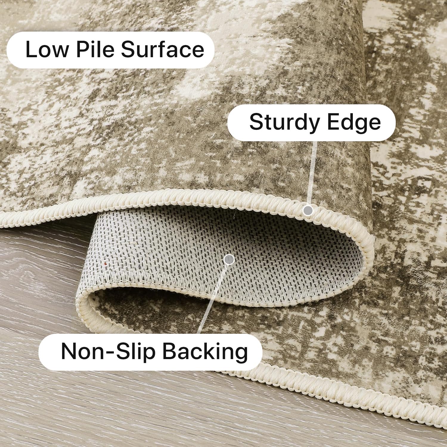Area Rugs 6x9 for Living Room Bedroom Machine Washable Modern Abstract Soft Large Rugs with Non Slip Backing, Floor Carpet for Dining Room