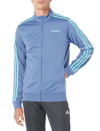 adidas,mens,Essentials 3-Stripes Tricot Track Jacket,Crew Blue,XX-Large/Tall