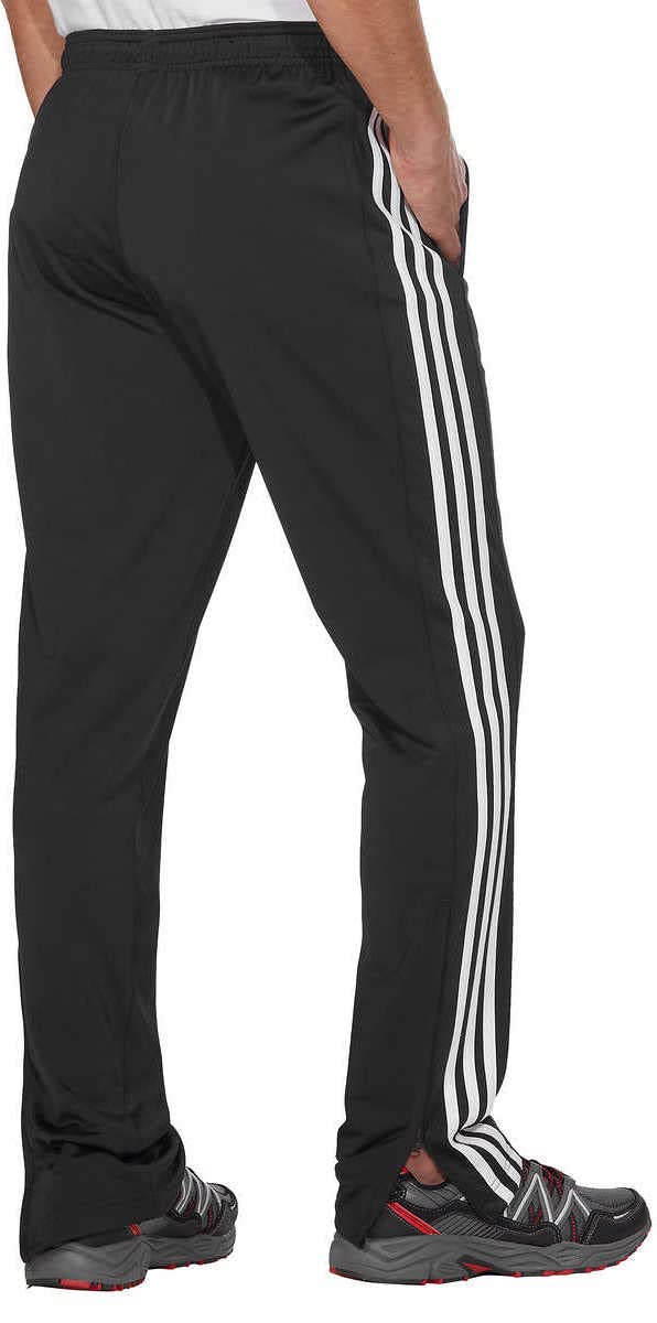 adidas Essential Tricot Zip Pants for Men, Black, Medium