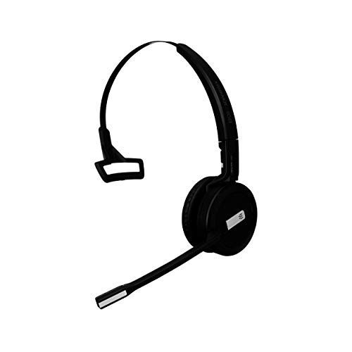 Sennheiser SDW 5016 (507016) Single-Sided Wireless DECT Headset for Desk Phone Softphone/PC& Mobile Phone Connection Dual Microphone Ultra Noise-Canceling, Black, 3 inches