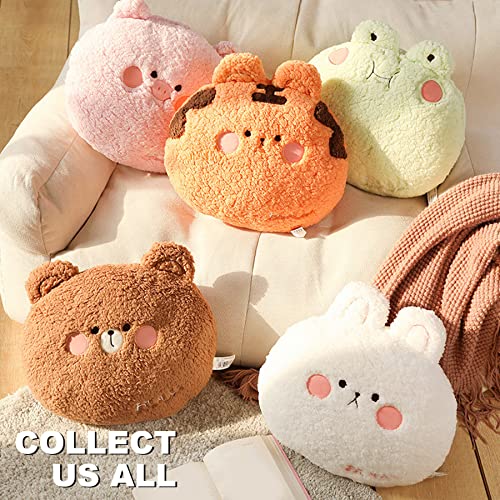 Onsoyours Frog Plush Pillow, Super Soft Frog Stuffed Animal, Adorable Plush Frog Cuddle Cushion Pillow for Kids
