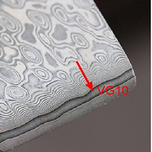 Stainless Damascus Steel Billet Blank Scale Knife Blade Bar - 200x30x3mm Heavy R Pattern