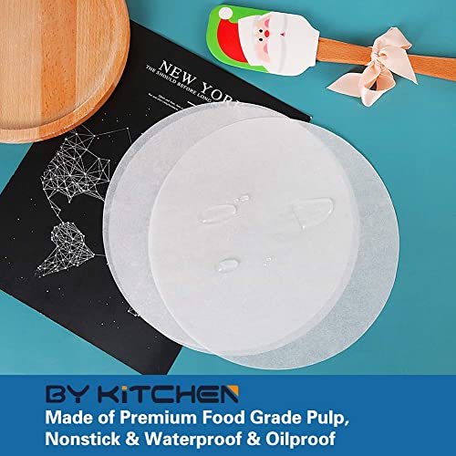 8 Inch Parchment Paper Rounds, Set of 200, Non Stick Baking Parchment Circles, Cake Parchment Rounds for Cake Pan, Springform Pan, Tortilla Press and so on(4.5/5.5/6/7/9/10/12in Available)