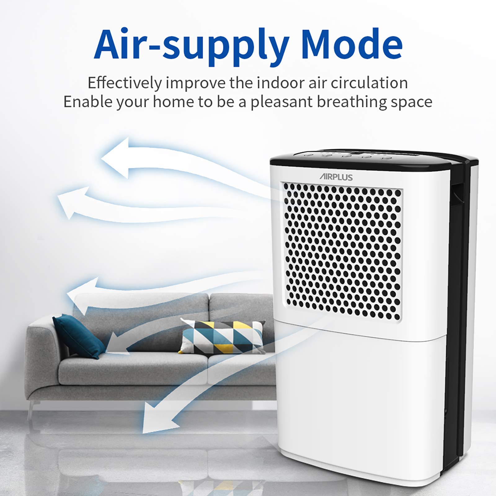AIRPLUS 50 Pints 3,000 Sq. Ft. Dehumidifier for Medium Spaces and Basements (AP602)