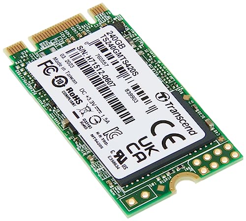 Transcend 240GB M.2 SATA III 6GB/S SSD MTS420 3D TLC Flash 42mm Form Factor