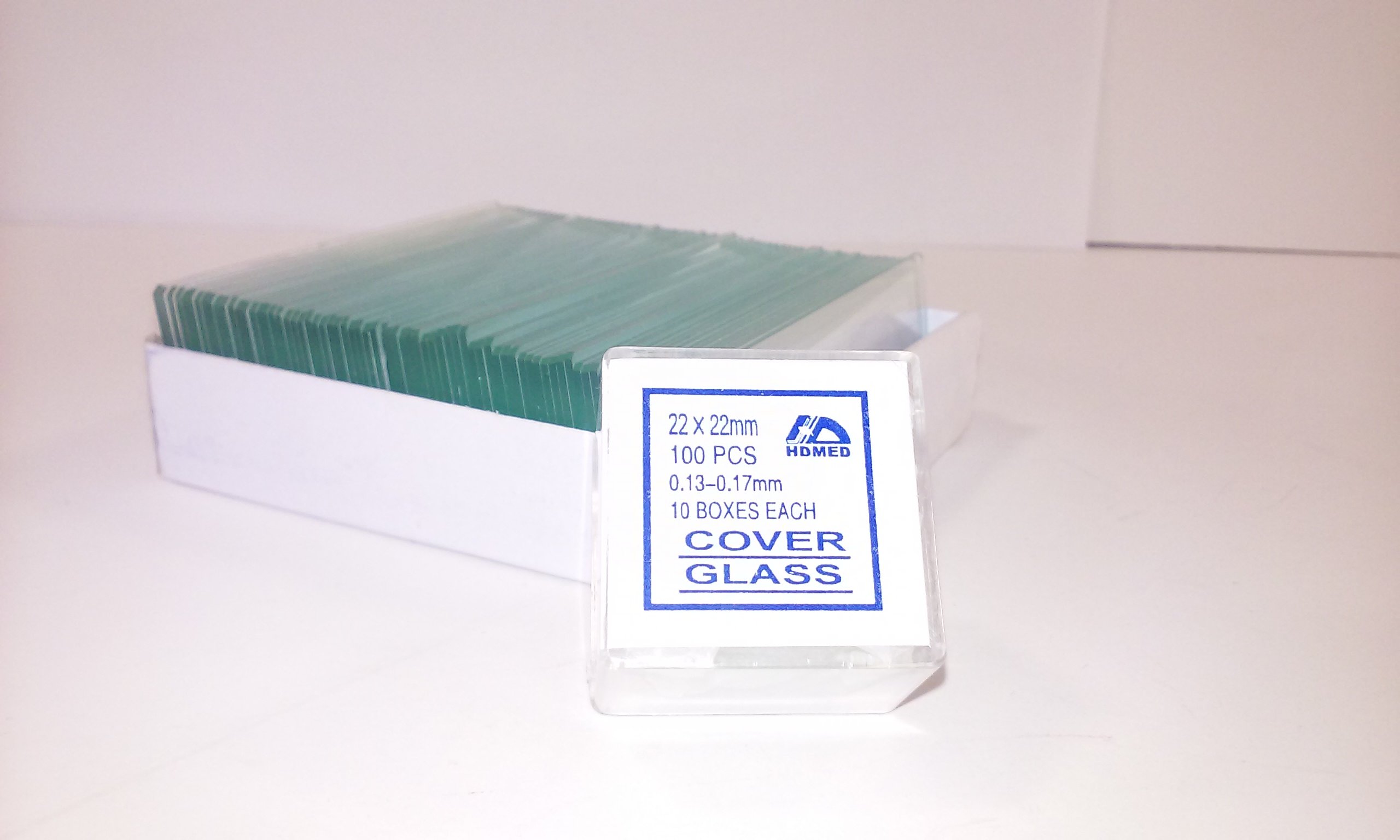 CB 7101S1 72-Pieces Blank Microscope Slides & 100-Pieces Square Cover Glass