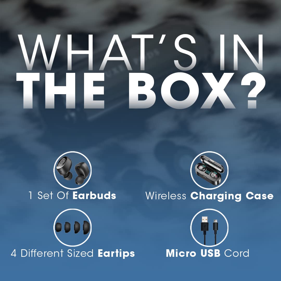 LUXEPODS Bluetooth Earbuds, Ear Buds Wireless Bluetooth 5.0, Earphones, Wireless Earpods Noise Cancelling, Bluetooth Earphones, Wireless Ear Buds, Bluetooth Earbuds Noise Cancelling, True Wireless