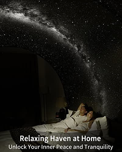 POCOCO Galaxy Projector, Gaming Desk Accessories for PC Setup, Real Planetarium Star Projector with Rechargeable Battery, Birthday Gift Ideas for Men Women Kids, Night Lights for Stress Relief (Black)