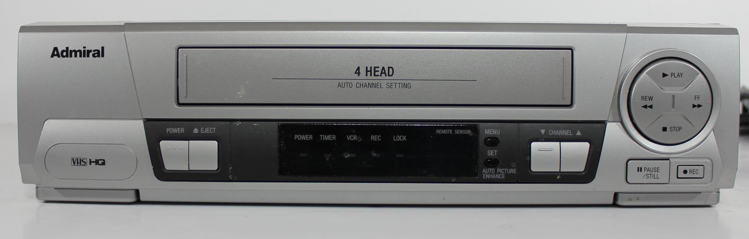 Admiral JSJ20453 VCR 4 Head Video Cassette Recorder Player