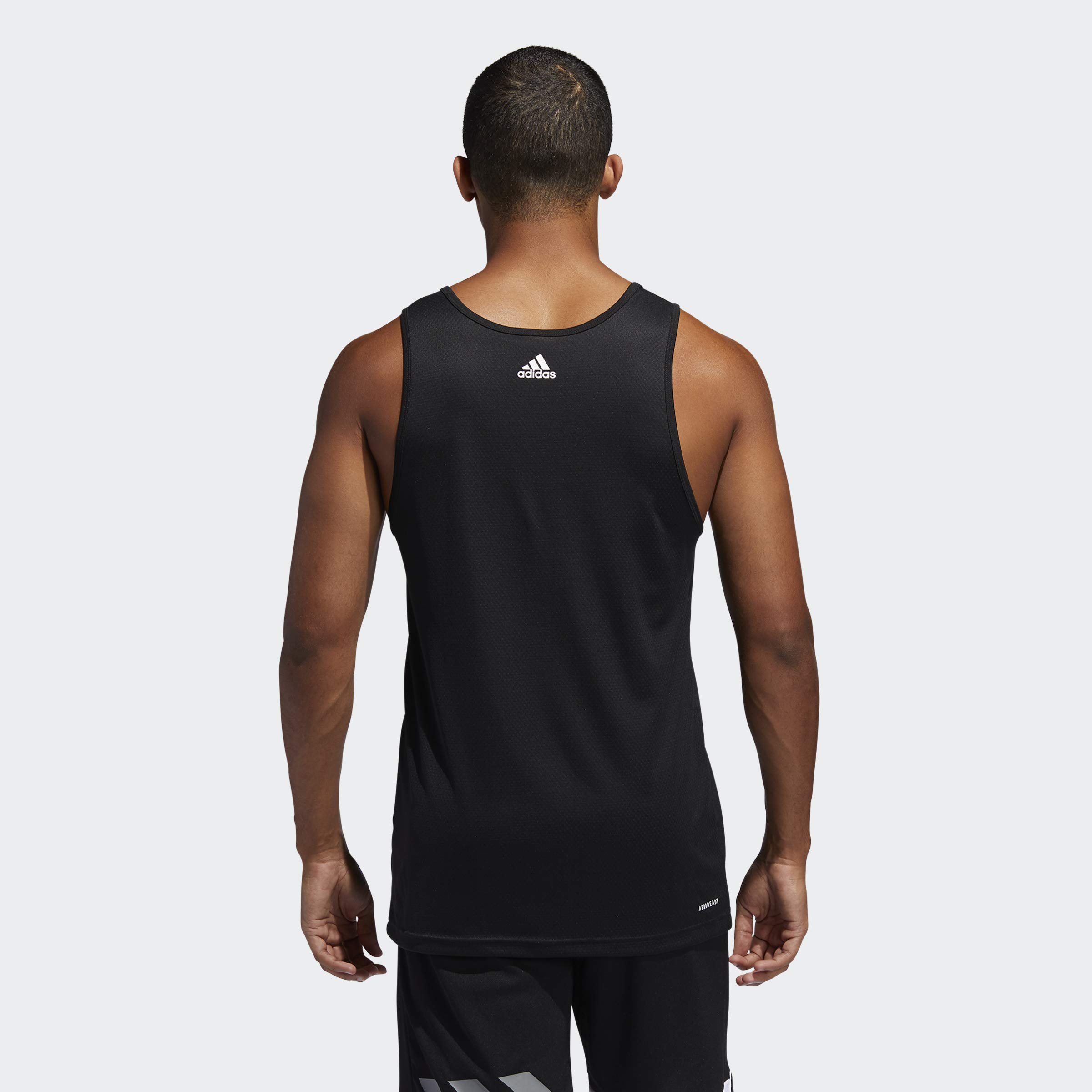 adidas Men's Sport 3-Stripes Tank Scarlet X-Large