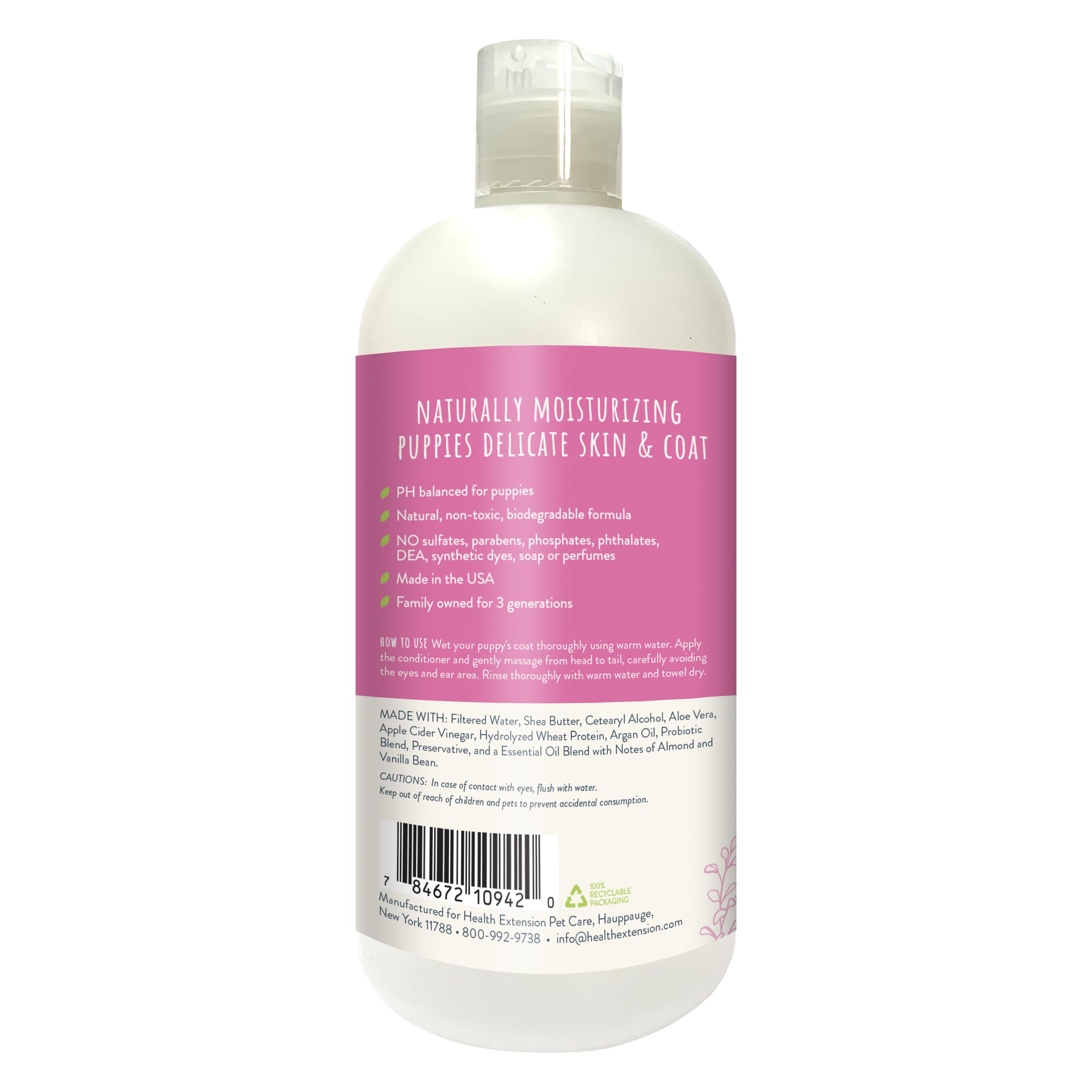 Ari Probiotic Dog Conditioner (16 oz) β Deep Cleansing & Moisturizing for Dry, Itchy Skin Relief β Grooming with Vanilla & Almond for Dogs & Puppies