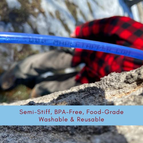 Maple Syrup Tree Tapping Tubing Line β 50 FEET - 5/16 inch Vacuum Line Hose β Can use with Drop Line Tubes Set-up β Semi Stiff Blue β 15 Year (50 Foot Length)