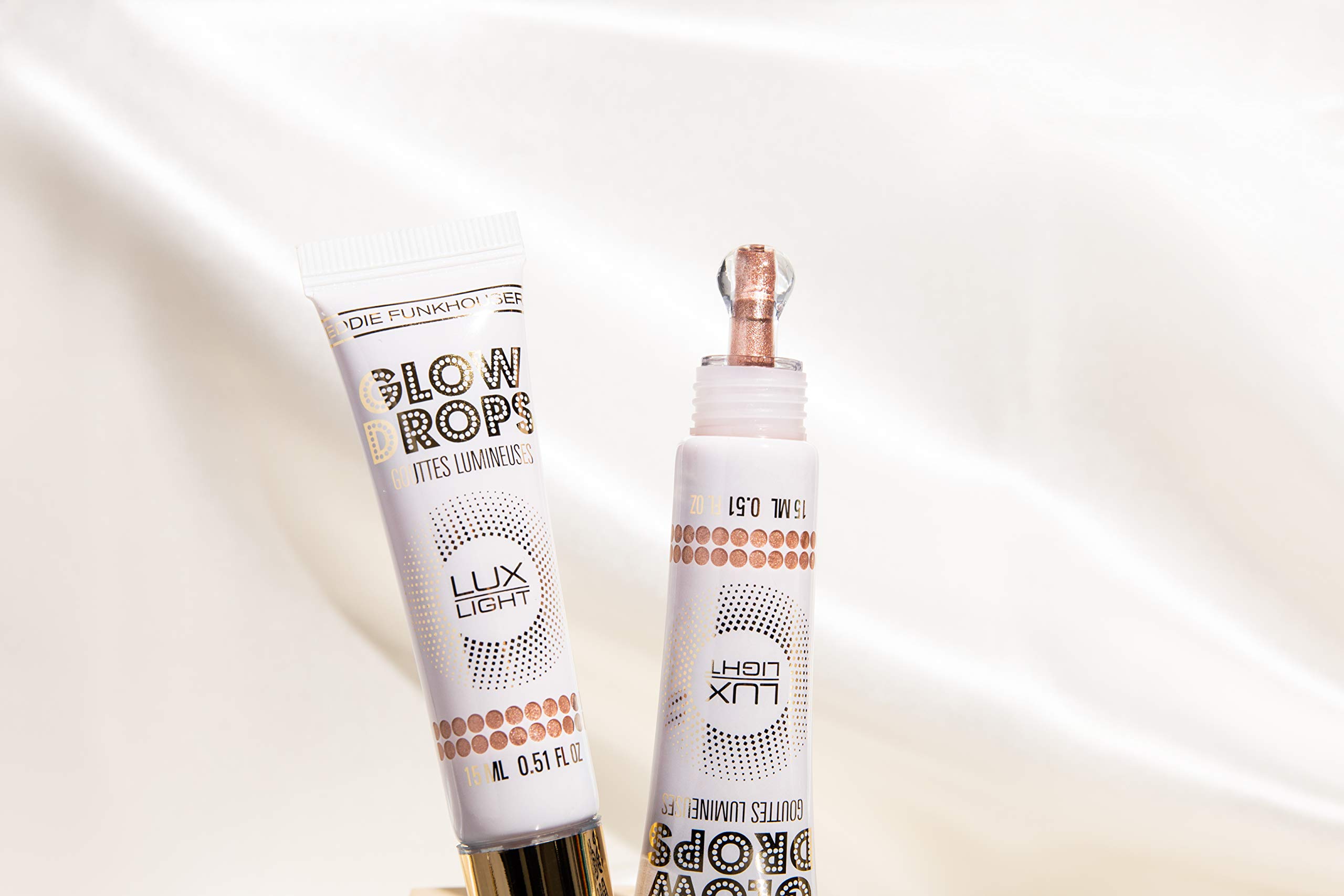 EDDIE FUNKHOUSER Luxlight Glow Drops Liquid Highlighter Makeup, Illuminator for Radiant Skin