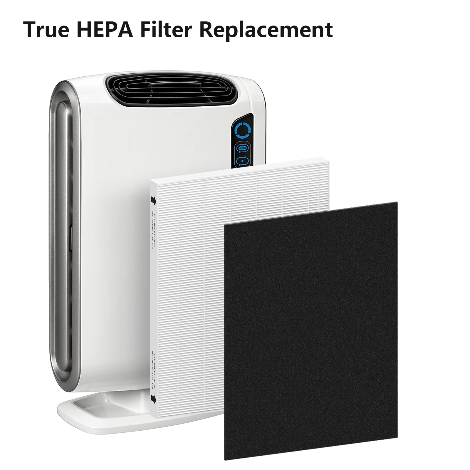 CFKREYA 2 Pack True HEPA Replacement Filters 9287101 Compatible with Fellows Aeramax 190, 200 and DB55/DX55 Purifier, 2 HEPA Filters & 6 Extra Carbon Pre-Filters.