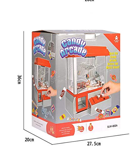Xiangtat Large Claw Toy Grabber Mini Arcade Machine with Lights & Sounds - Electronic Claw Toy Grabber Machine, Animation, Authentic Arcade Sounds for Exciting Play β with Volume Control Switch