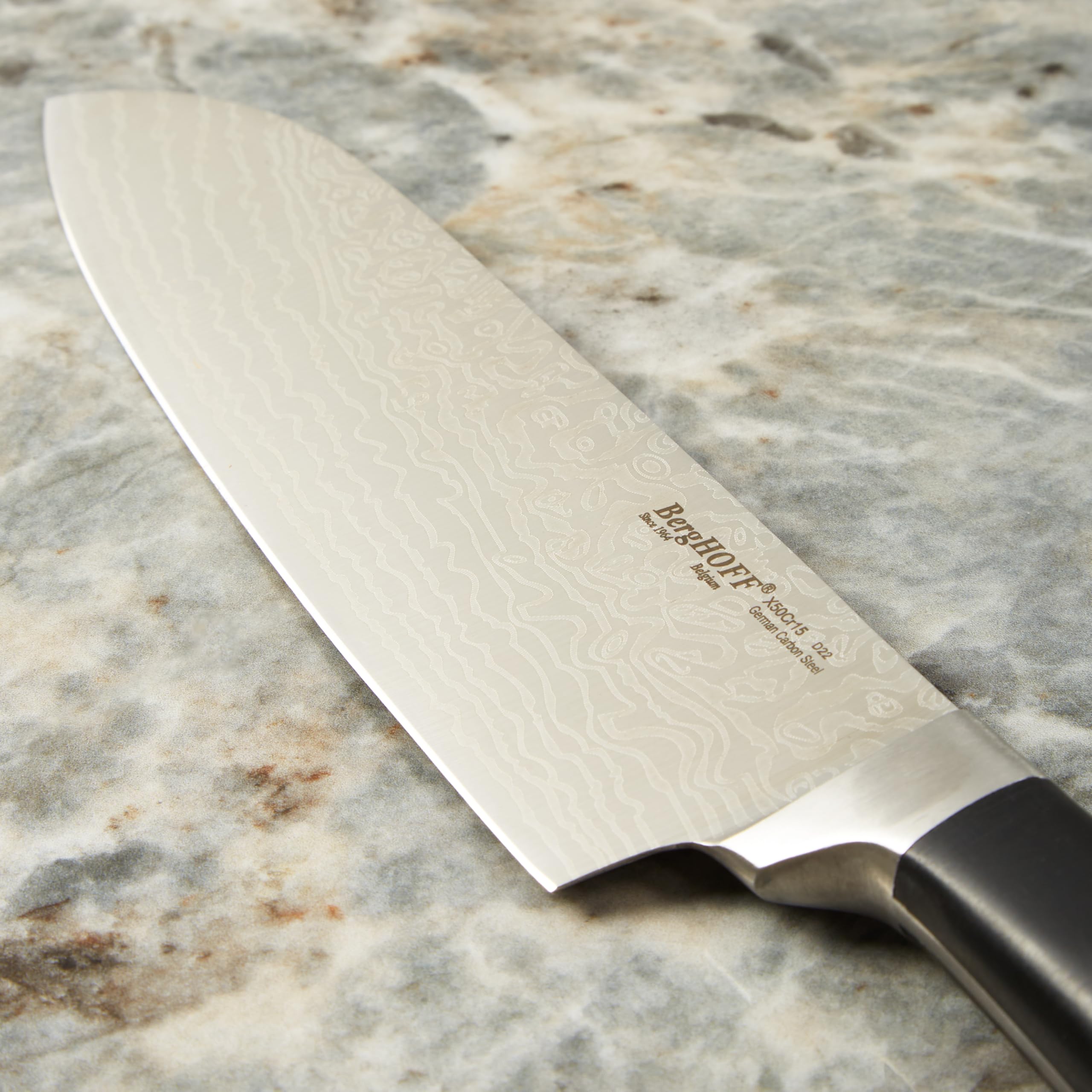 Berghoff Antigua 7'' Santoku Knife PP Handle With Three-rivets Ergonomic Designed Sharp Blade