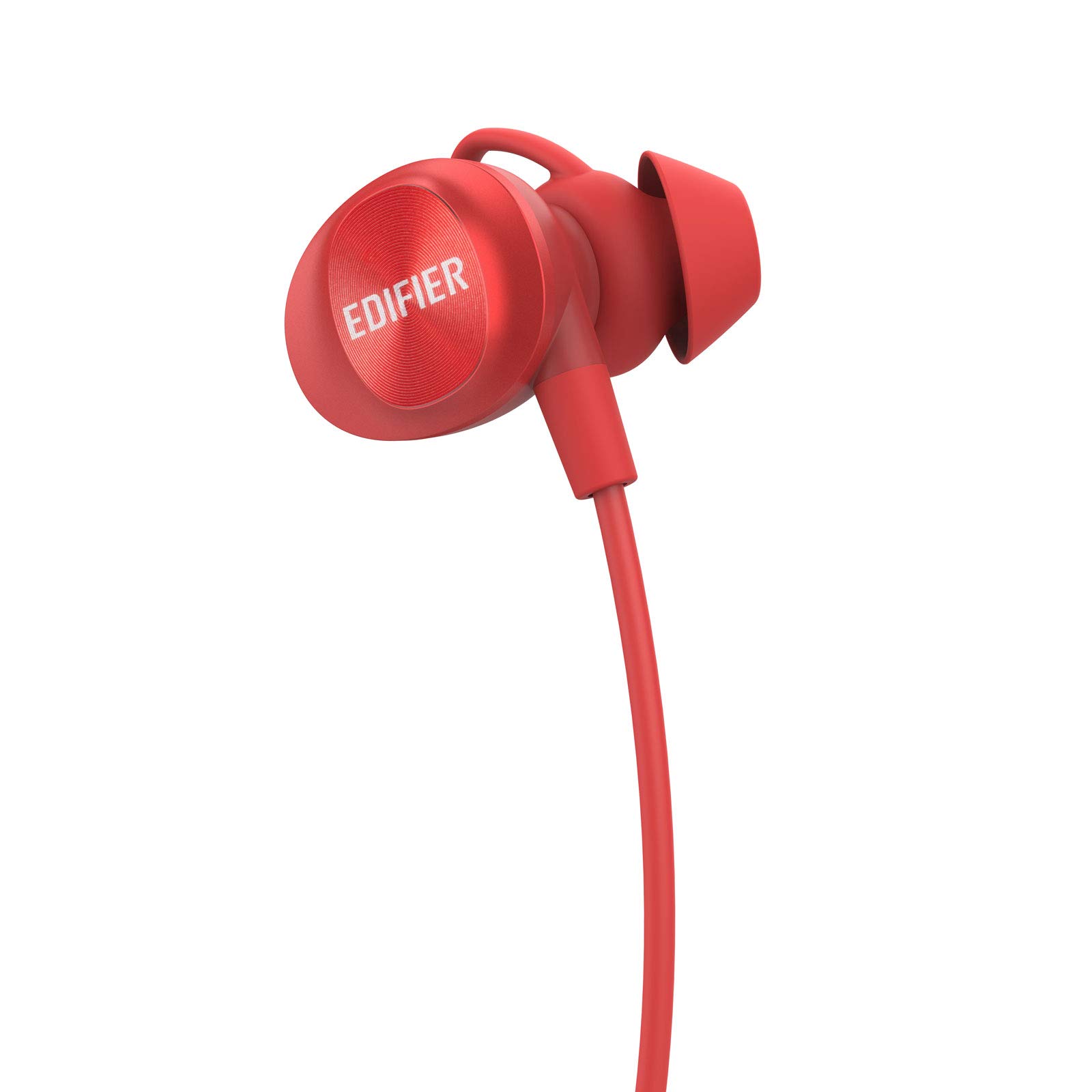 Edifier W285BT Wireless Sports Headphones - Bluetooth 4.2 Headset IPX4 Sweat Splash Proof in-Ear Earphones with AAC Support - Red