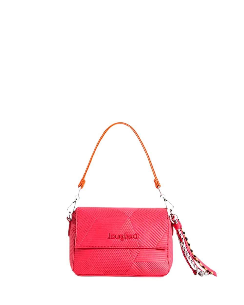 Desigual woMens Casual Hand Bag, Red, U US